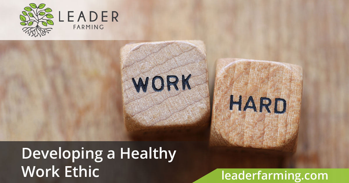 Developing a Healthy Work Ethic - Leader Farming